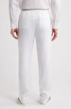Bugatchi Tristan Drawstring Linen Pants