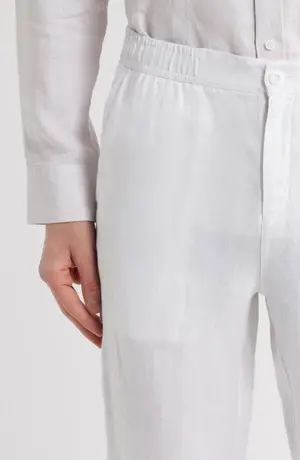 Bugatchi Tristan Drawstring Linen Pants