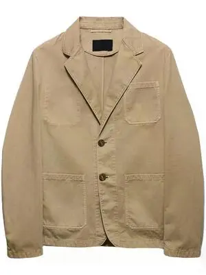 Prada Cotton Single-breasted Blazer