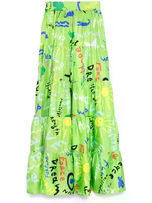 Rianna + Nina Printed Maxi Skirt