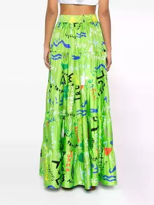 Rianna + Nina Printed Maxi Skirt