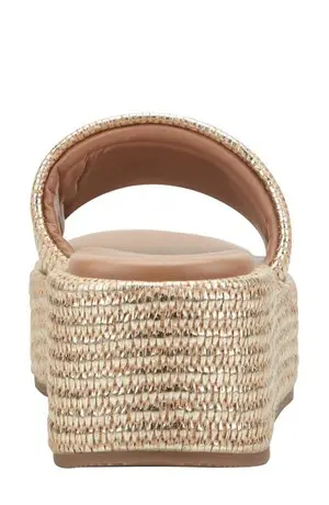Marc Fisher Daylin Platform Sandals - Gold