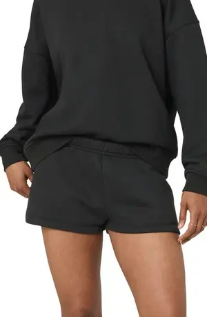FLORENCE BY MILLS Cozy Crush Sweat Shorts - Black