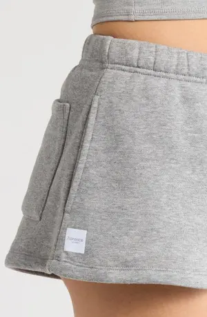 FLORENCE BY MILLS Cozy Crush Sweat Shorts - Heather Grey