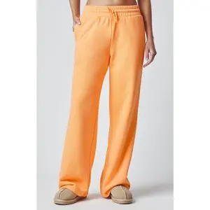 FLORENCE BY MILLS Cozy Crush Wide Leg Sweatpants - Papaya