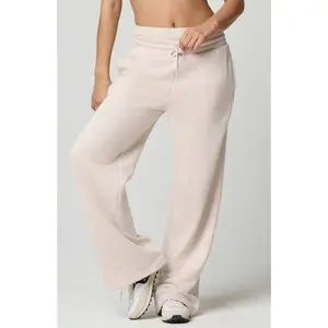 FLORENCE BY MILLS Cozy Crush Wide Leg Sweatpants - Quartz