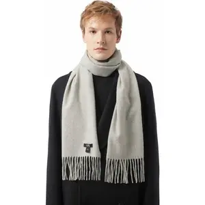 GOBI MONGOLIAN CASHMERE Cashmere Fringed Scarf - Dawn Blue