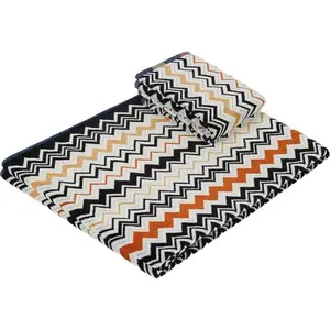 Missoni 2-piece Bernard Bath Towel Set In Chevron Cotton Terry - Multicoloured