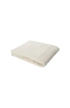 Missoni Chalk 150x100 Cm Beach Towel In Zigzag Cotton Terry Cloth - Brown