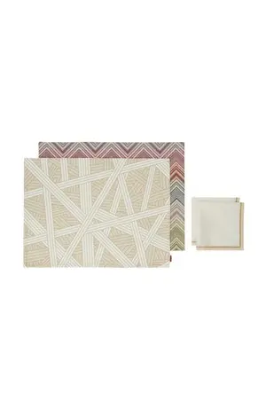 Missoni Marea E Nastri 2-piece Placemat And Napkin Set - Multicoloured