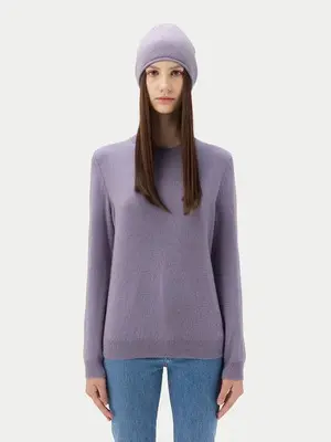 GOBI MONGOLIAN CASHMERE Cashmere Slouchy Beanie - Purple Ash