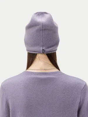 GOBI MONGOLIAN CASHMERE Cashmere Slouchy Beanie - Purple Ash