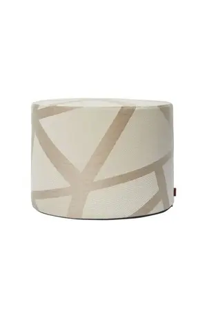 Missoni Nastri Relief 40x30 Cm Cylindrical Pouffe - Brown