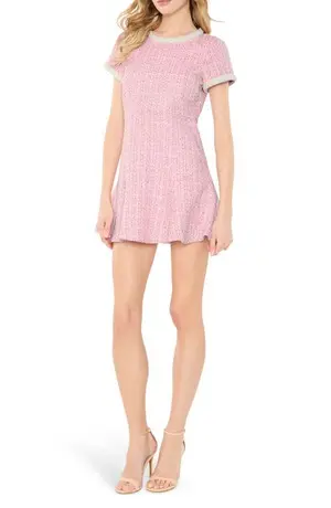 Likely Brie Beaded Tweed Mini Dress