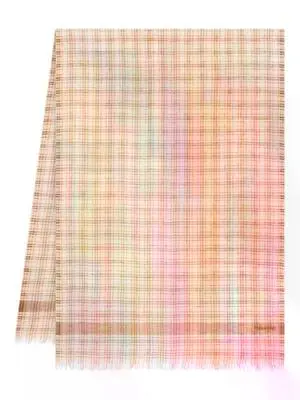 FERRAGAMO Tartan Scarf - Neutrals