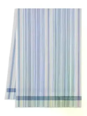 FERRAGAMO Striped Scarf - Blue
