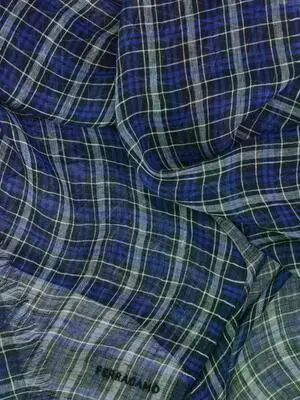 FERRAGAMO Tartan Scarf - Blue