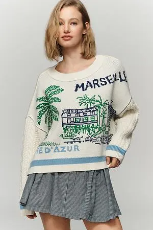 Maeve Graphic Sweaters For Women
