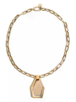 La DoubleJ Swinging Portal Necklace - Gold