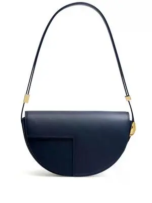 PATOU Le Leather Shoulder Bag - Blue