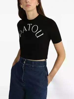 PATOU Logo-jacquard Cropped Top