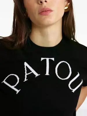 PATOU Logo-jacquard Cropped Top