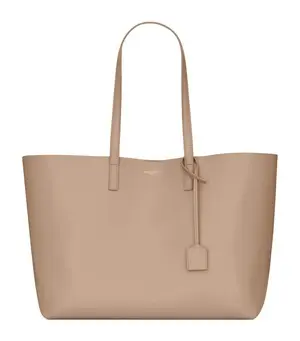 Saint Laurent East/west Shopper Tote Bag - Beige