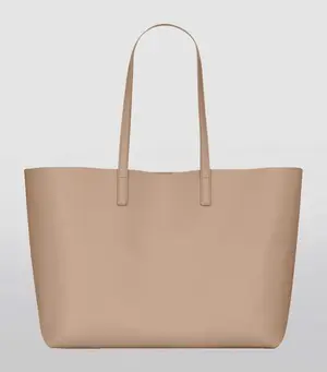 Saint Laurent East/west Shopper Tote Bag - Beige