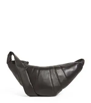 LEMAIRE Medium Nappa Leather Croissant Bag - Brown