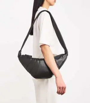 LEMAIRE Medium Nappa Leather Croissant Bag - Brown