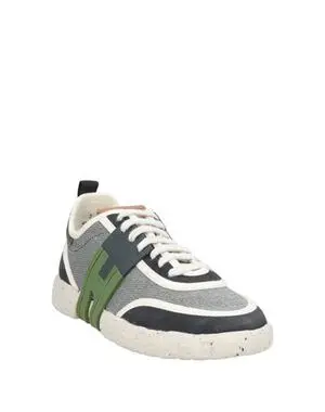 Hogan Midnight Leather And Textile Fibers Low-top Sneakers - Blue