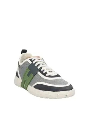 Hogan Midnight Leather And Textile Fibers Low-top Sneakers - Blue