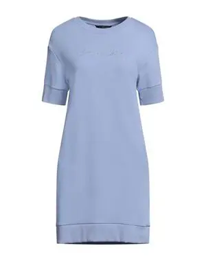 Armani Exchange Mini Dress With Embroidered Logo Lilac
