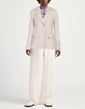 CRISTINAEFFE Single-breasted Twill Blazer - White