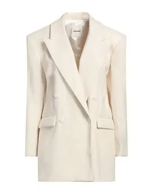 Sandro Double-breasted Blazer - Ivory