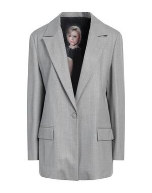 CRISTINAEFFE Pinstriped Single-breasted Blazer - Grey