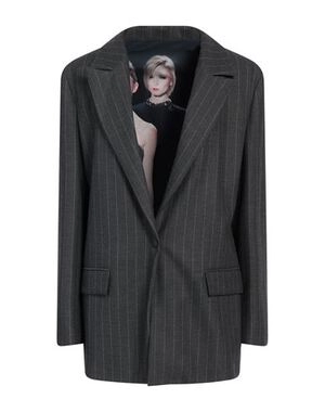 CRISTINAEFFE Pinstriped Single-breasted Blazer - Grey