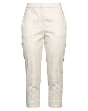 Peserico Tapered Houndstooth Cropped Pants