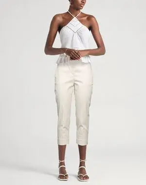 Peserico Tapered Houndstooth Cropped Pants