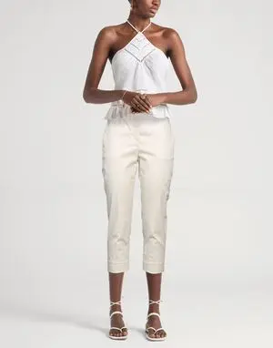 Peserico Tapered Houndstooth Cropped Pants