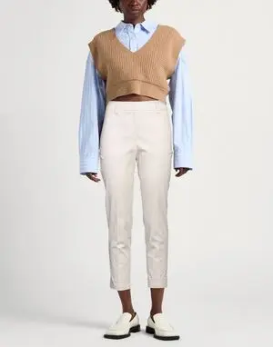 Peserico Tapered Polka Dot Trousers - Beige