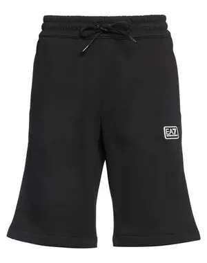 EA7 Athletic French Terry Shorts - Black