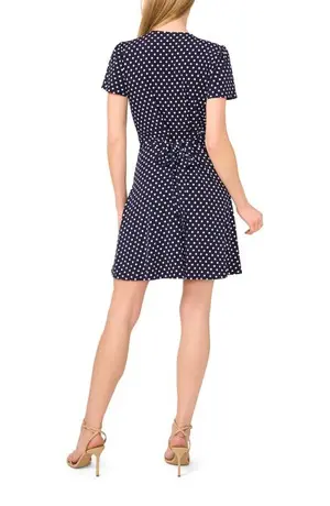 CECE DUPRAZ Polka Dot Wrap-front Dress