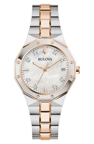 Bulova Classic Prestige Diamond Bracelet Watch - Two-tone