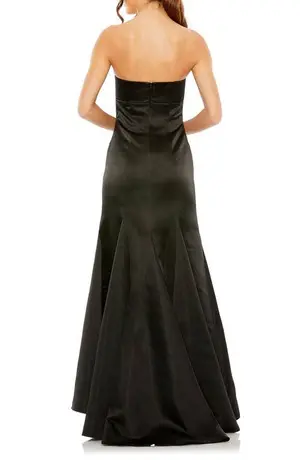 Mac Duggal Strapless Mermaid Gown - Black
