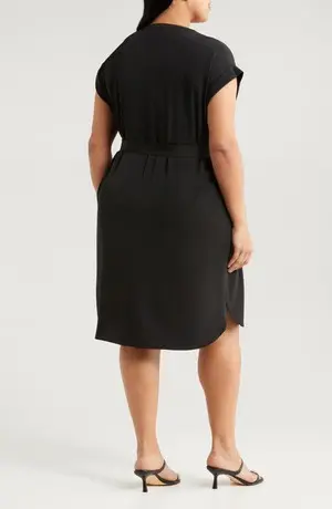Lyssé Blakely Knit Shirt Dress