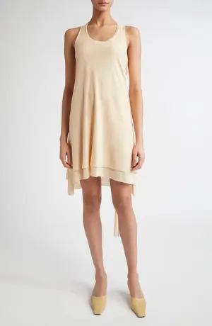 SETCHU Tiered Sheer Tank Minidress
