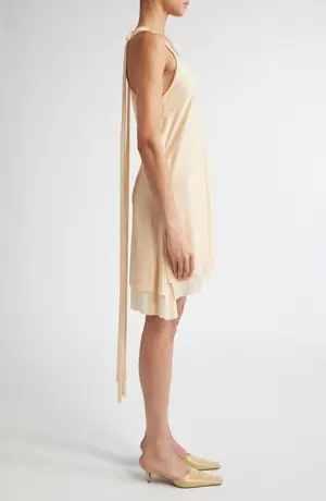 SETCHU Tiered Sheer Tank Minidress