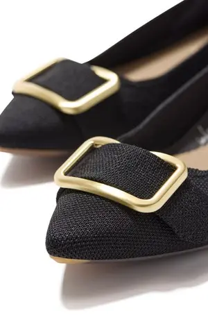 Rothy's The Emblem Point Ii Flat - Black