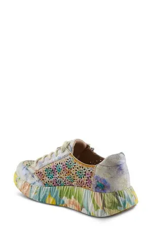 SPRING STEP SHOES Bloomington Platform Sneakers - Beige Multi